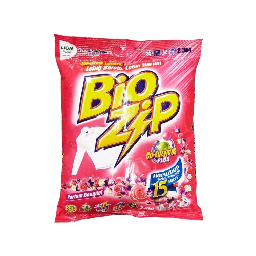 Bio Zip Detergent Powder - Colour/Floral/Parfum Bouquet (2.3kg ...