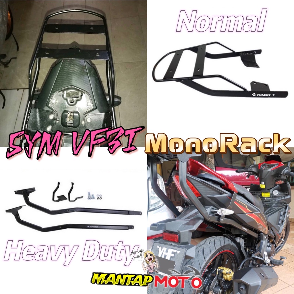 SYM185 VF3I V1 V2 RACK-2 MONORACK-HEAVY DUTY-TAPAK J TOP BOX BRACKET ...
