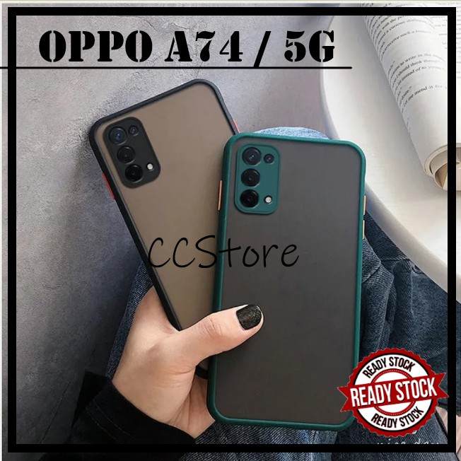 OPPO A96 / A95 4G / A74 5G / 4G Slightly Frosted Bumper Dirt Resistant ...