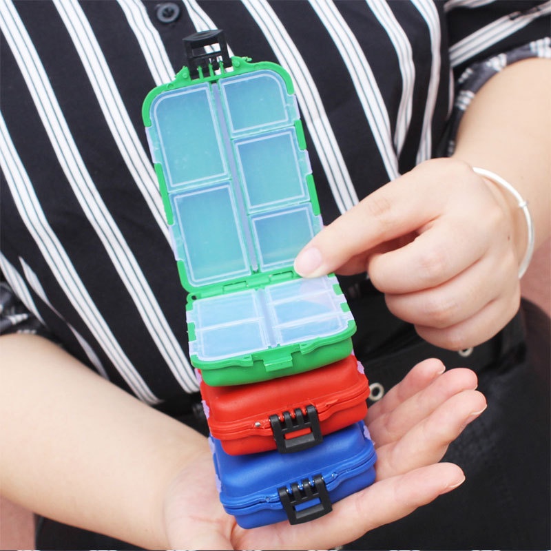 Fishing box professional accessories box Double-layer multi-grid ...