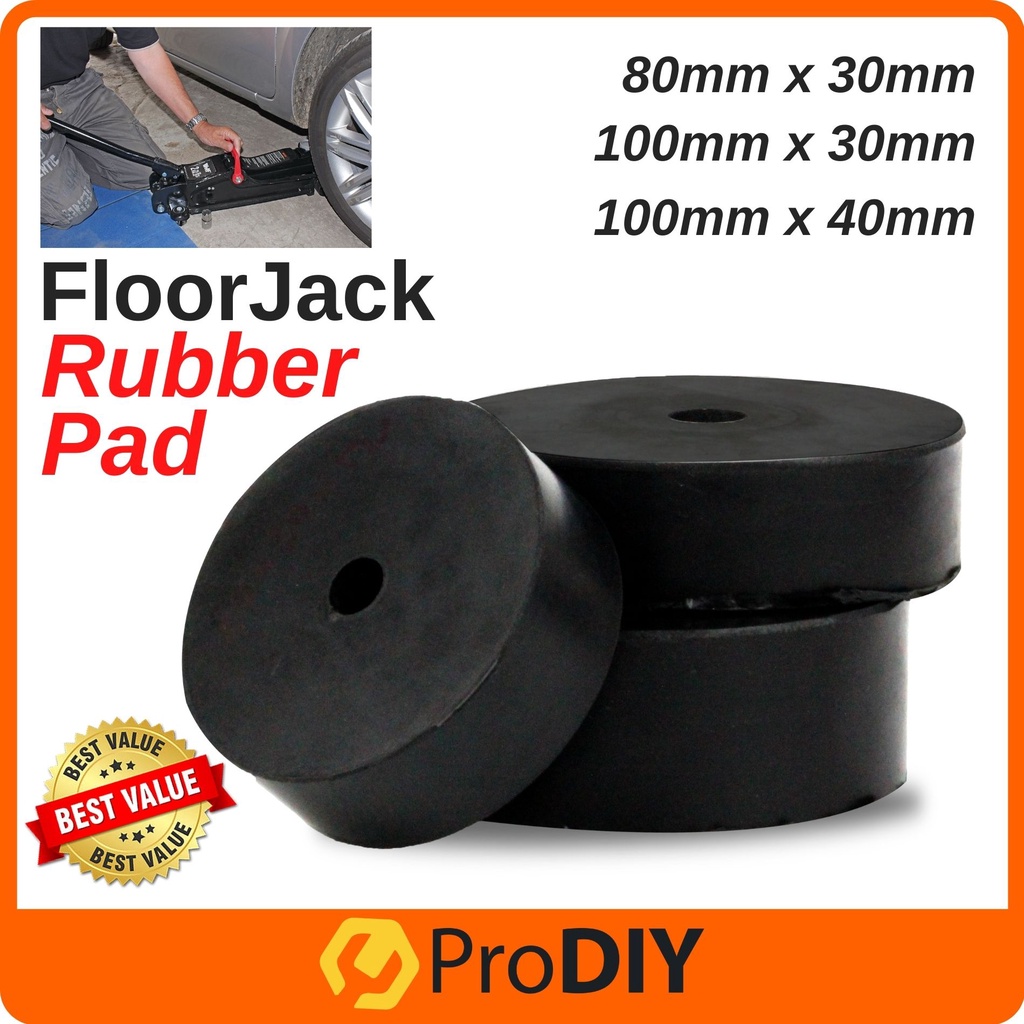 Universal Floor Jack Cushion Rubber Pad Round Type Car Rail Adapter ...