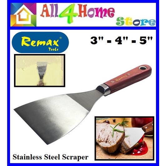 REMAX Tools Staineless Steel Scraper -3" - 4" - 5" | Shopee Malaysia