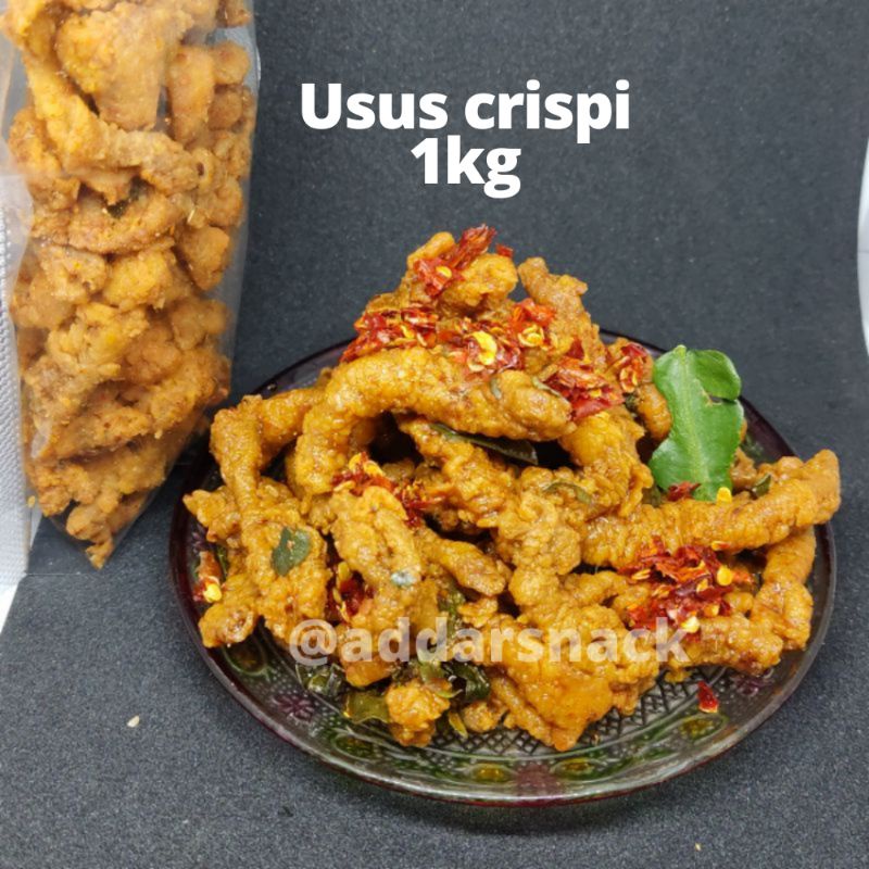 Spicy crispy chicken intestines with lime leaves 1kg | Shopee Malaysia
