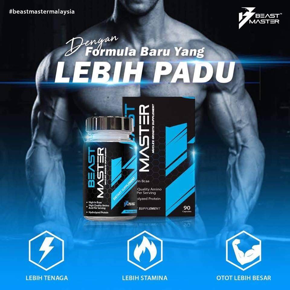 Muscle Growth Beast Master - BCAA Amino , Fat burner , bakar lemak ...