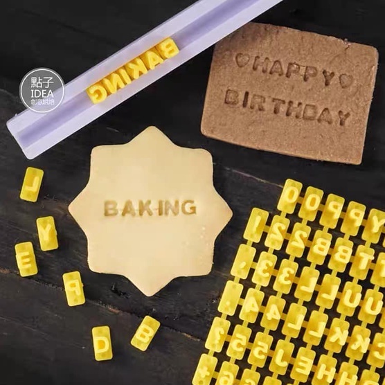 Alphabets Numbers and Symbols Cookies Press Mould Bakery | Shopee Malaysia