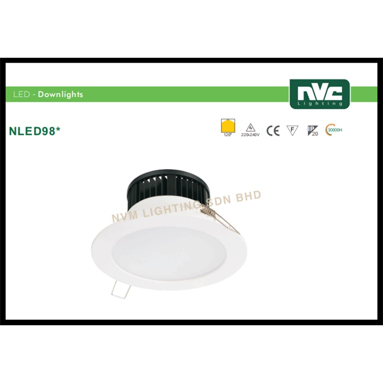NVC NLED9825 LED Ceiling Downlight 4w 3Inch Natural White Lampu Siling ...