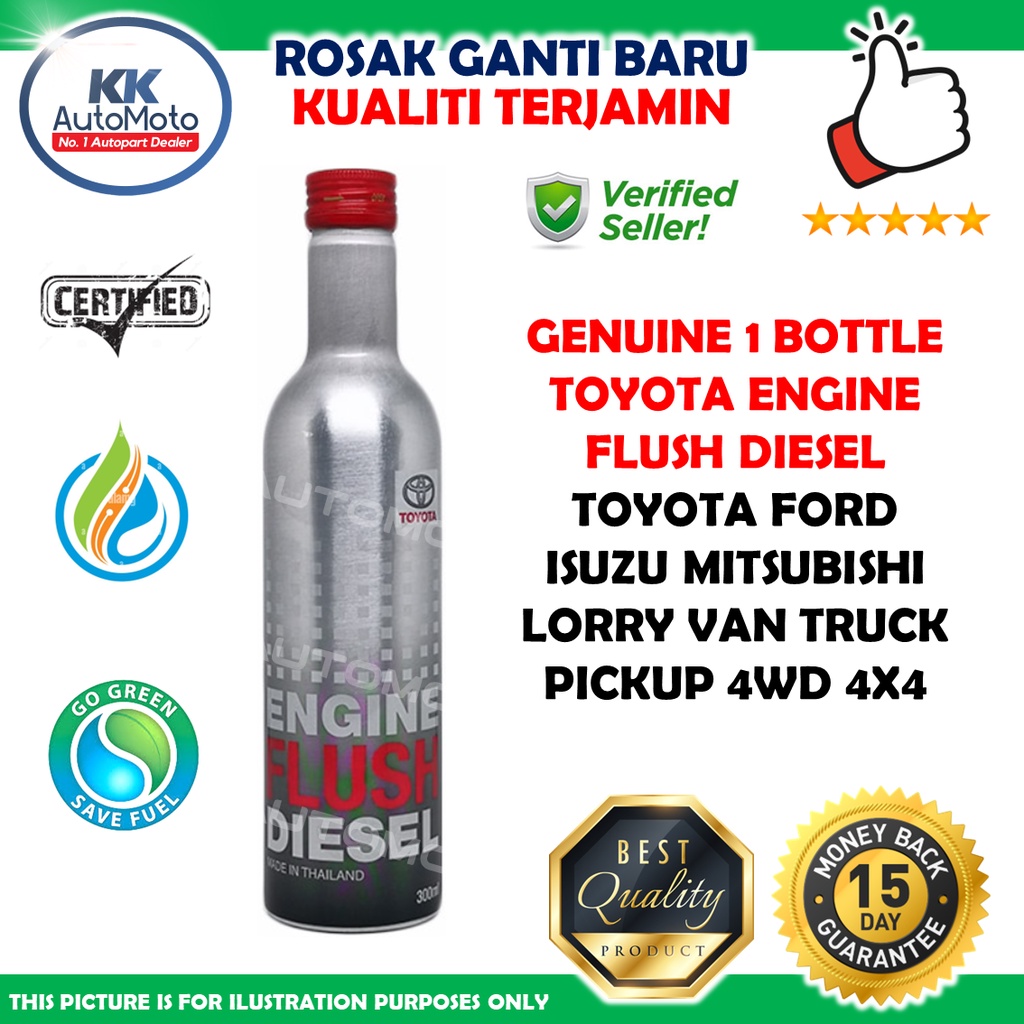 1 Tin Genuine Toyota Engine Flush Diesel Oil Enjin Pickup Van Truck ...