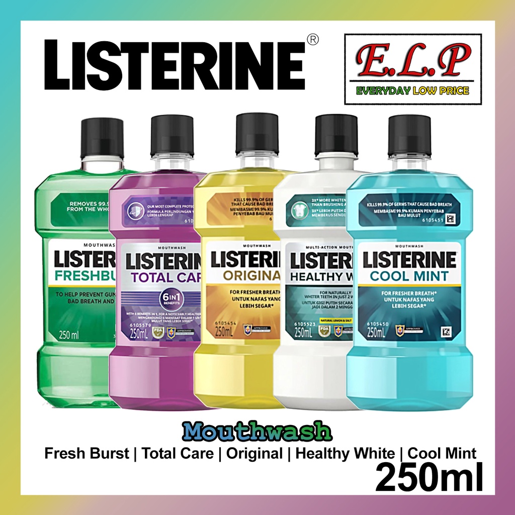 Listerine Antiseptic Mouthwash 250ml | Shopee Malaysia