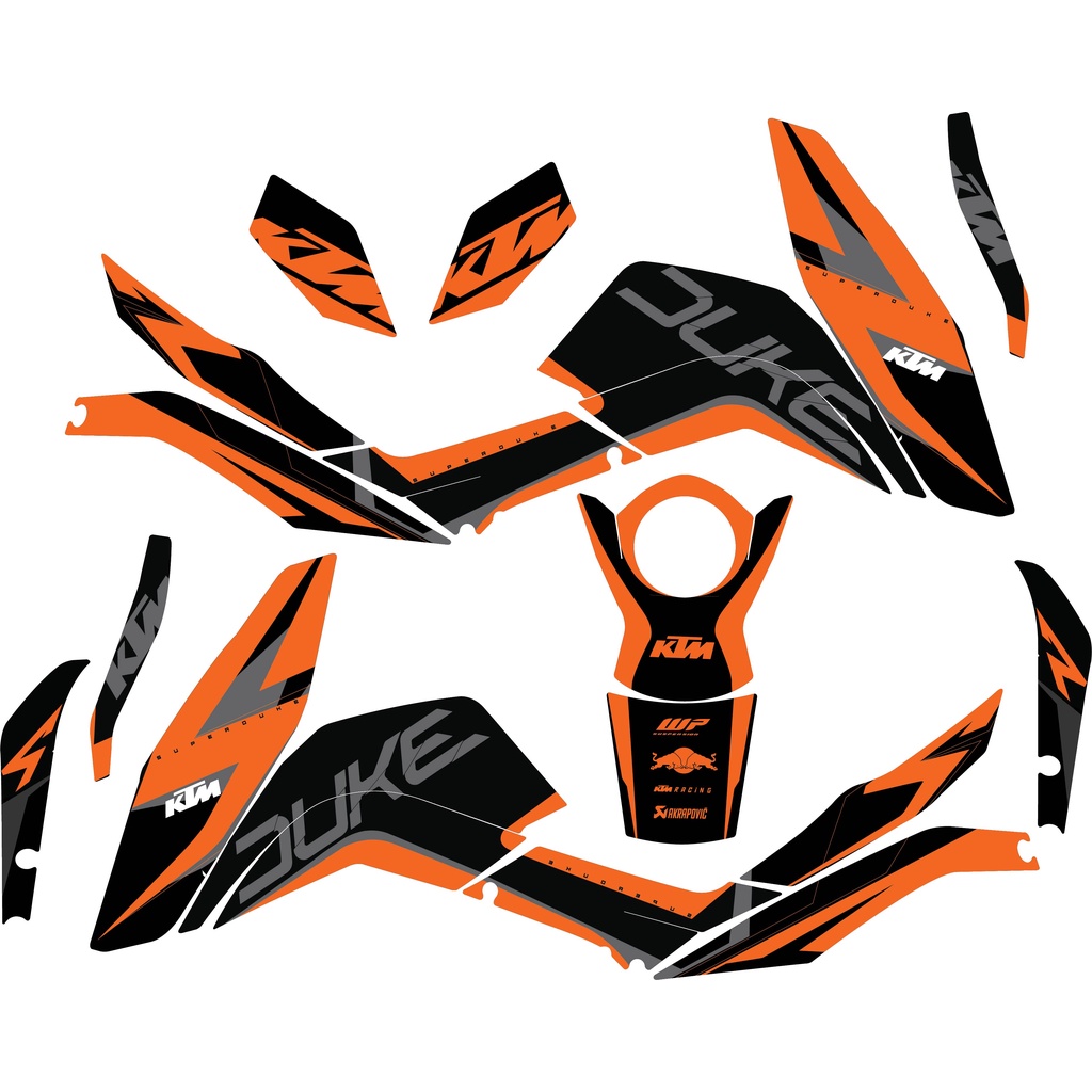 3m decal ktm duke version 1 200,250,390 | Shopee Malaysia