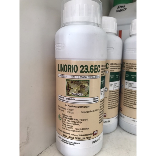 Linorio 23.6EC / Fungicide / Racun Kulat / pyraclostrobin / 杀菌剂500ml ...