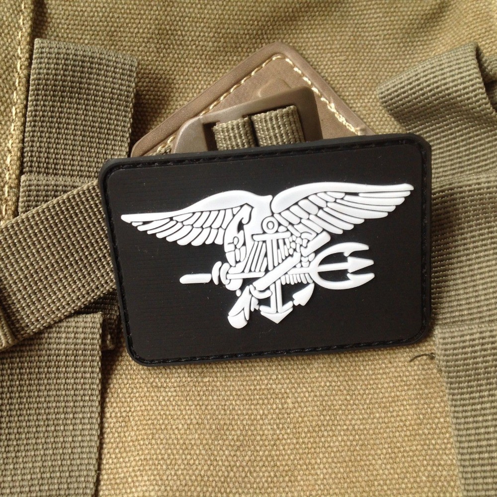 US NAVY SEAL Team 6 TRIDENT LOGO PATCH 3D PVC TACTICAL ARMY RUBBER emblem PATCH BADGE | Shopee ...