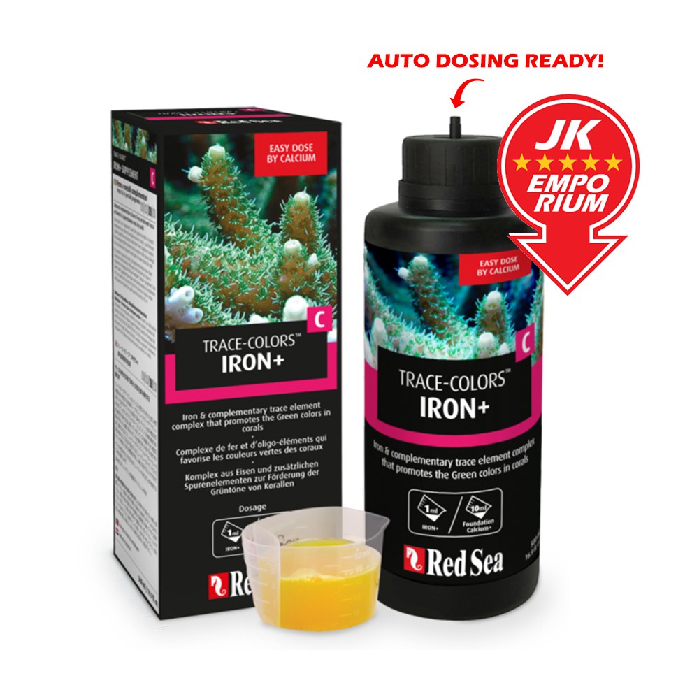 500ml Red Sea Trace-Colors C Iron+ Supplement Coral Colors Reef Trace ...