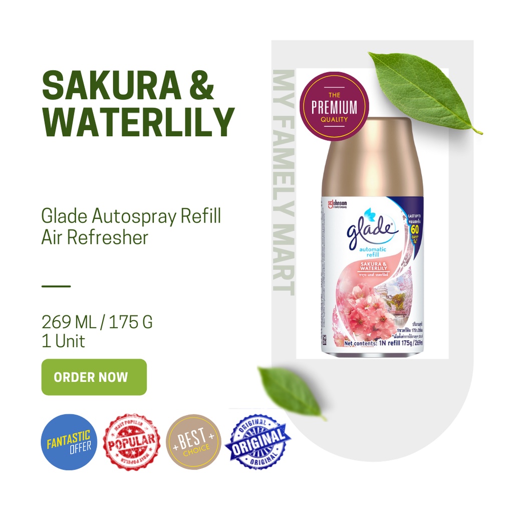 GLADE Automatic Spray Refill Fresh Berries Peony Berry Bliss Sakura ...