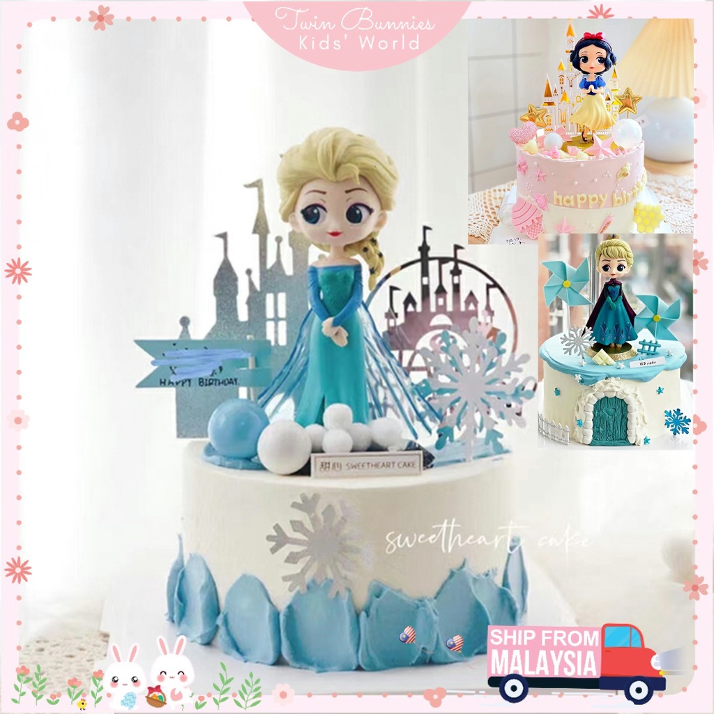 🐇 3D Princess Cake Topper Cake Decoration Patung Kek Puteri 公主蛋糕装饰摆件 ...