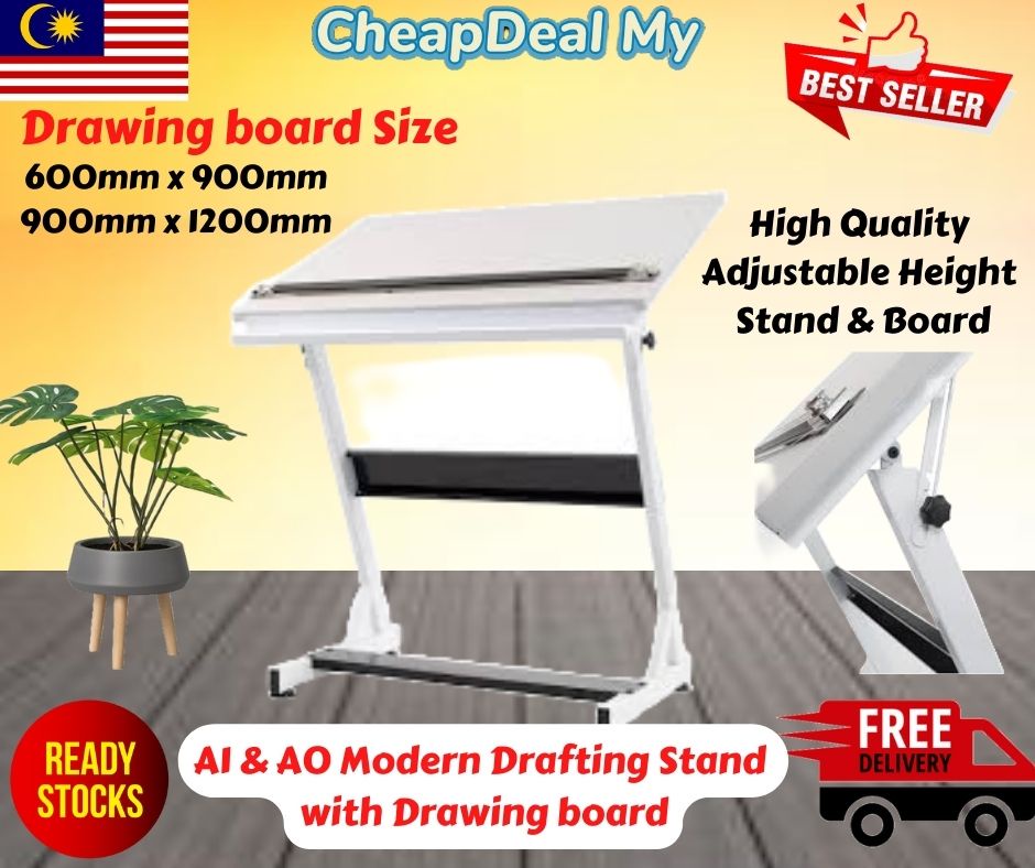A1 & A0 Modern Drafting Stand With Drawing Board Drafting Table ...