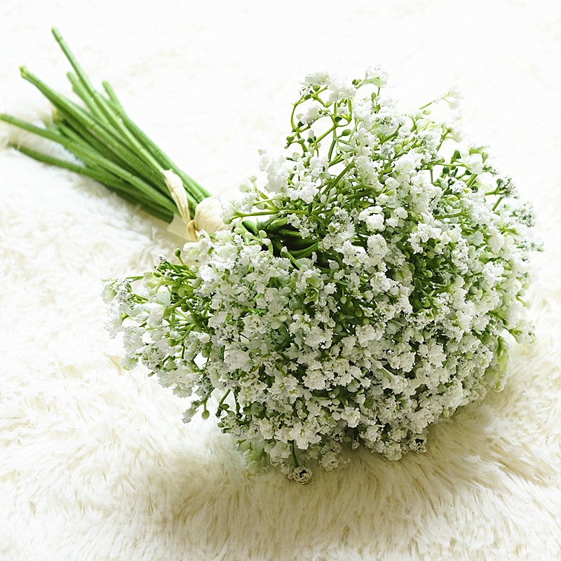 16 pcs Gypsophila baby breath flower Artificial flower Bouquet for Home ...