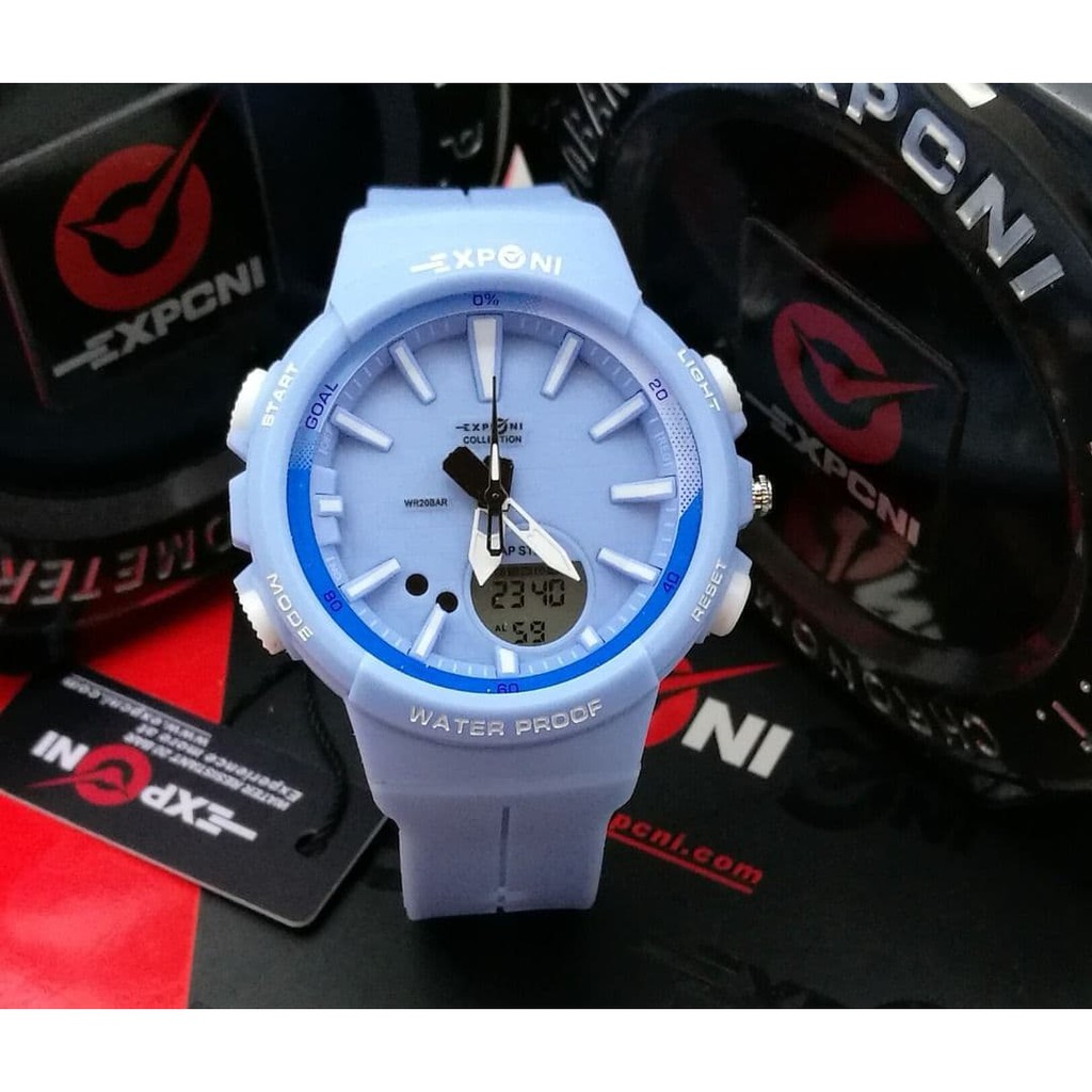 ORIGINAL EXPONI GIRL SIZE SPORT WATCH WITH DUAL TME AND 1 YEAR WARRANTY ...