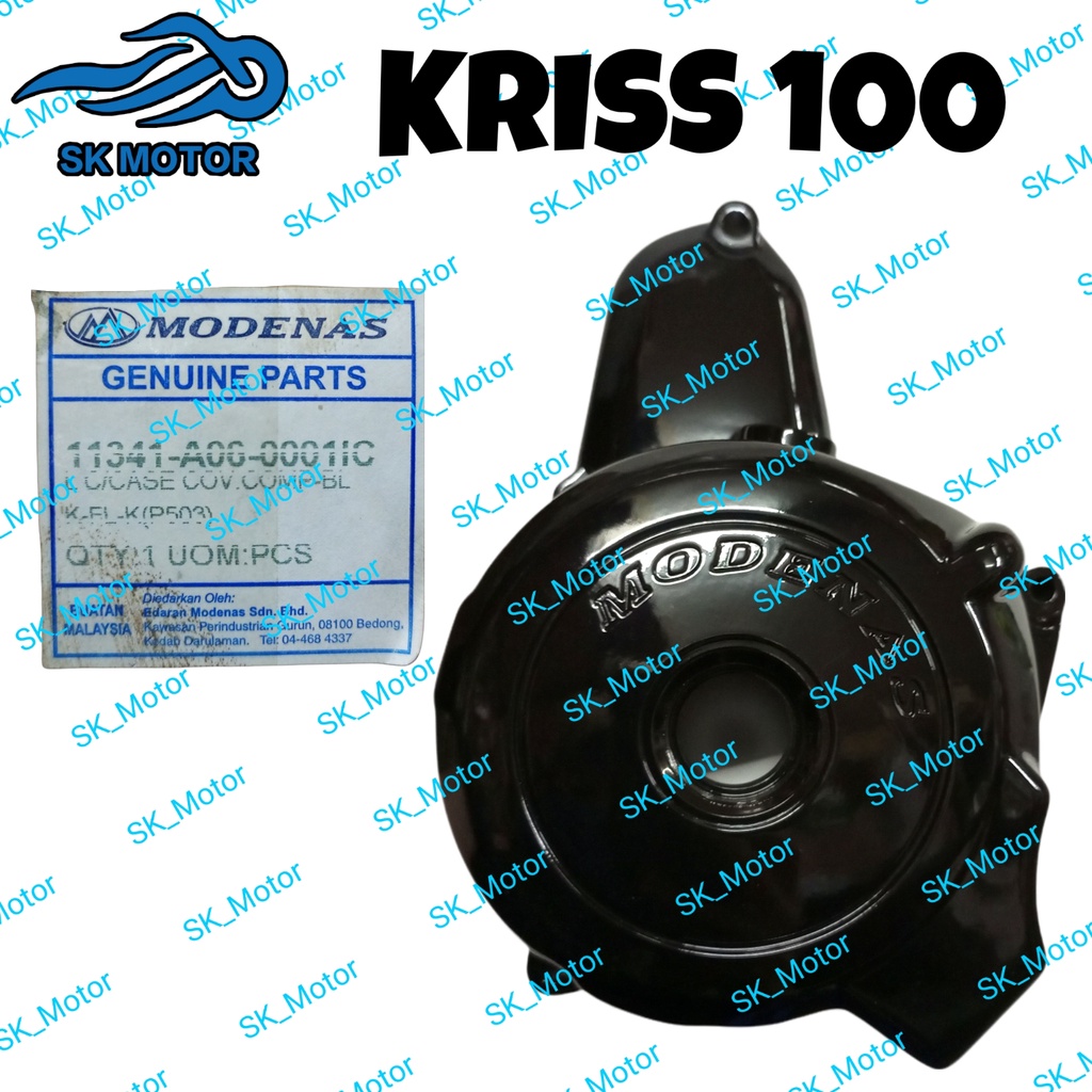 Modenas KRISS 100 Original Magnet Cover / Crankcase Cover / Left Engine Cover Enjin Kaver (Black ...