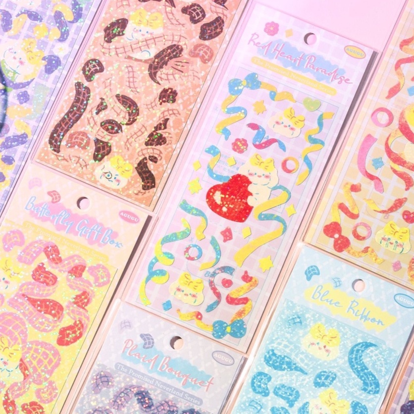 Laser Sticker Crayon Ribbon Toploader Deco Toploader Sticker Flower ...