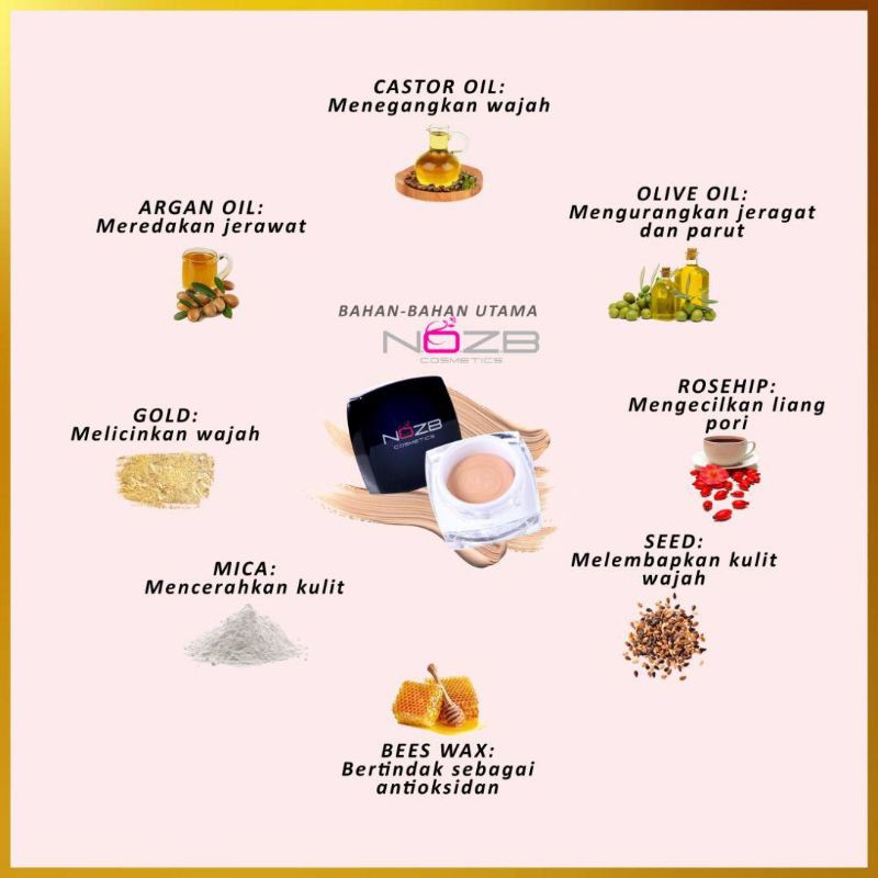 Nozb Foundation zeeka beauty | Shopee Malaysia
