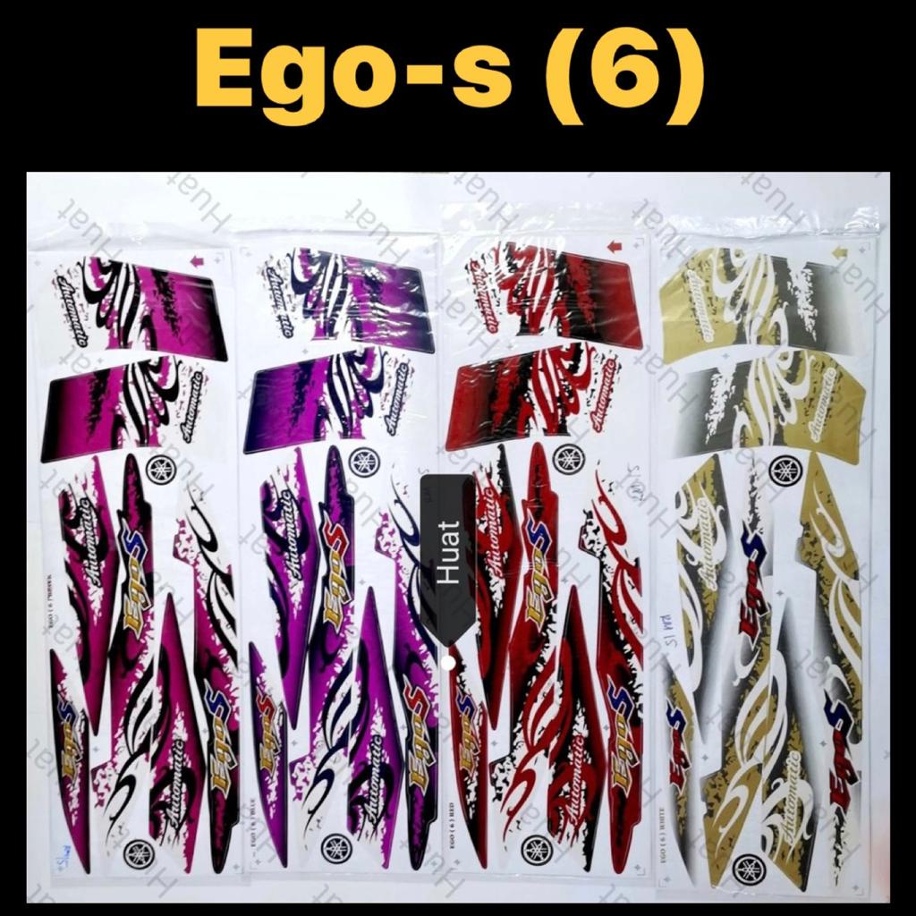 Sticker body cover set (6) yamaha egos ego s stripe stiker COVERSET STRIPE STRIKE STICKER STIKER ...