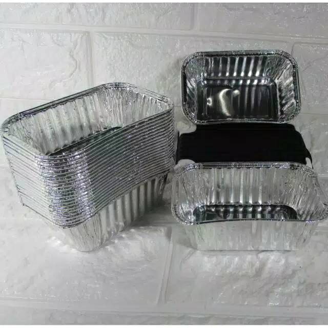 Aluminum foil box 10cmx7cmx3,5cm (1 pack : 10pcs) | Shopee Malaysia