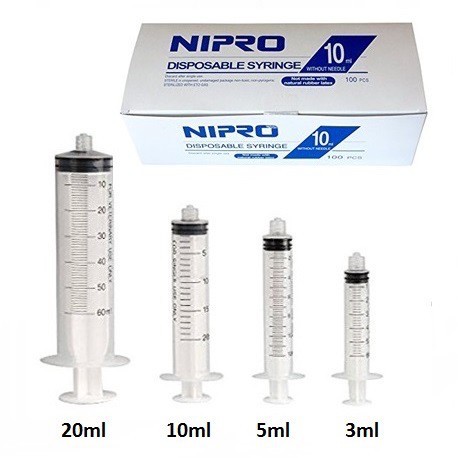 Nipro Syringe 5ml without needle 100pcs/box ⚠️Unlock Nipro Syringe w/o needle - Luer Slip注射器 ...