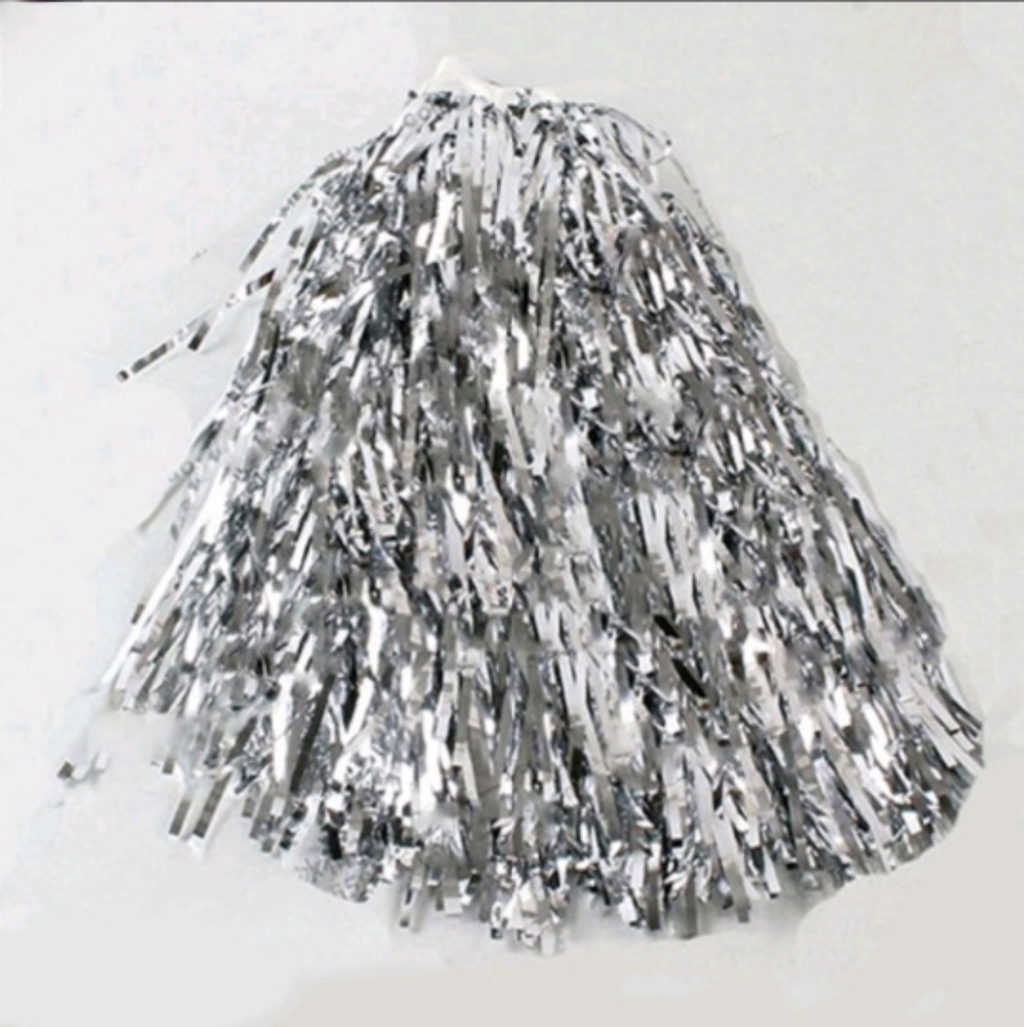 pom pom Cheerleader Pair(2pcs) Cheer Sports Metalic Cheerleader Dance ...