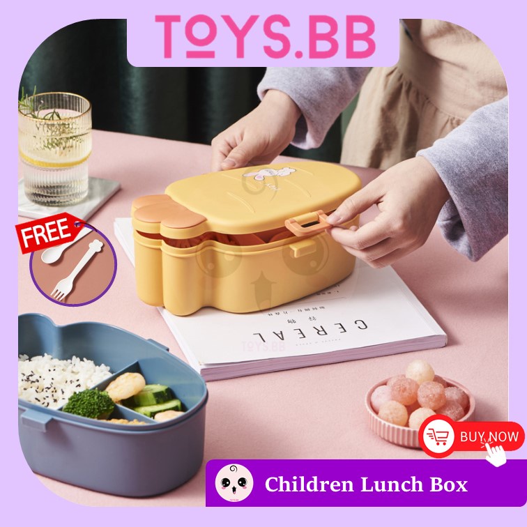 Carrot Bento Box Compartment gridded Lunch Box kids Lunch box set food ...