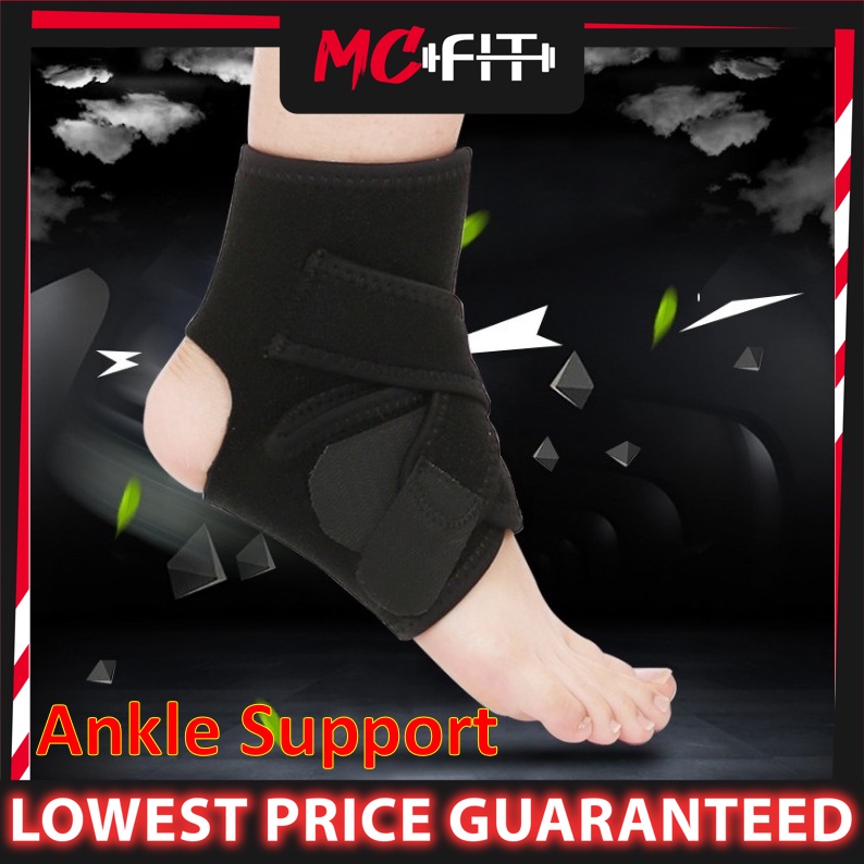MCFIT Ankle Support Brace Foot Guard Sport Injury Wrap Elastic Splint ...