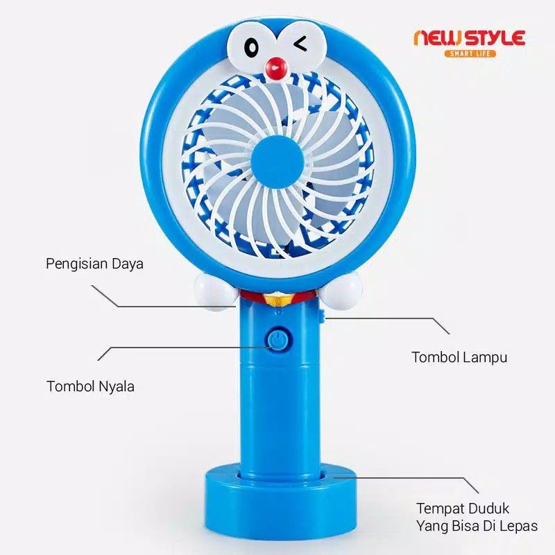 Doraemon & Hello kitty LED Character Portable Fan | Shopee Malaysia