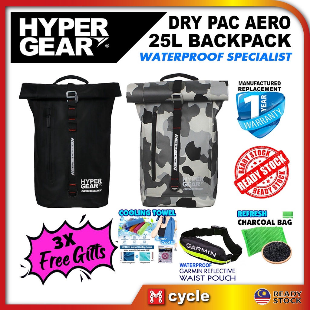 Hypergear Dry Pac Aero Fast Slot Adapt Waterproof/Durable/Outdoor Bag ...