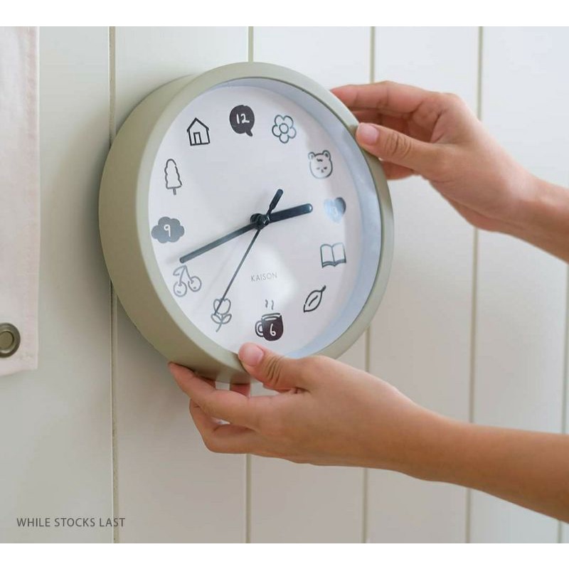 Jam Dinding Cute Icons Kaison Wall Clock Ikon | Shopee Malaysia