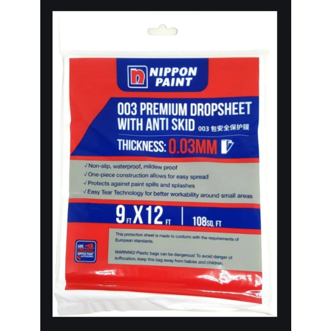 NIPPON PAINT 003 PREMIUM DROP SHEET WITH ANTI SKID | Shopee Malaysia