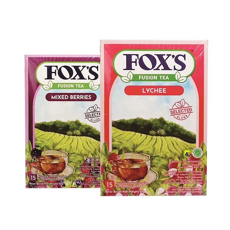 Fox's Fusion Tea - Fruit Flavor Tea - Fox's Dippy Tea (Purchase Per BOX ...