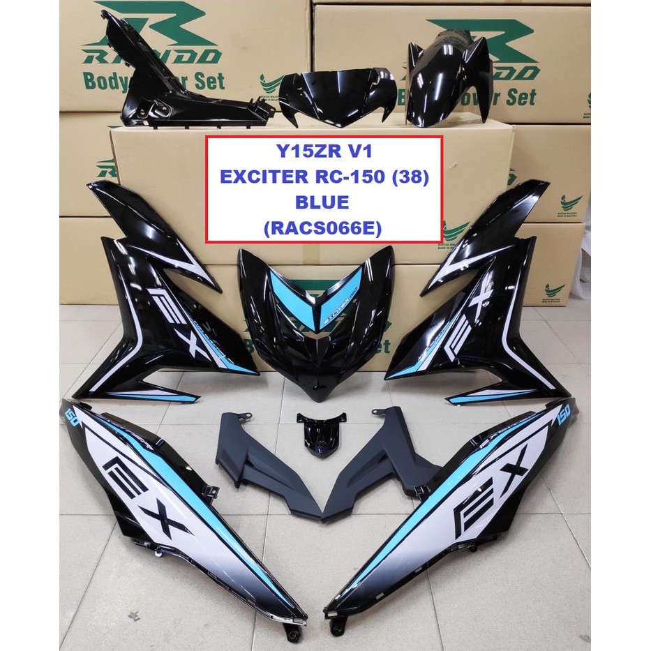 Rapido Cover Set Yamaha Y15ZR V1 V2 Exciter RC-150 (38) Accessories Motor Y15 Ysuku Black Blue ...