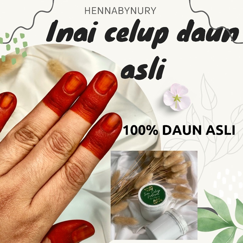 INAI DAUN ASLI- natural HENNA NURYS - hennabynury - 100% organik daun ...