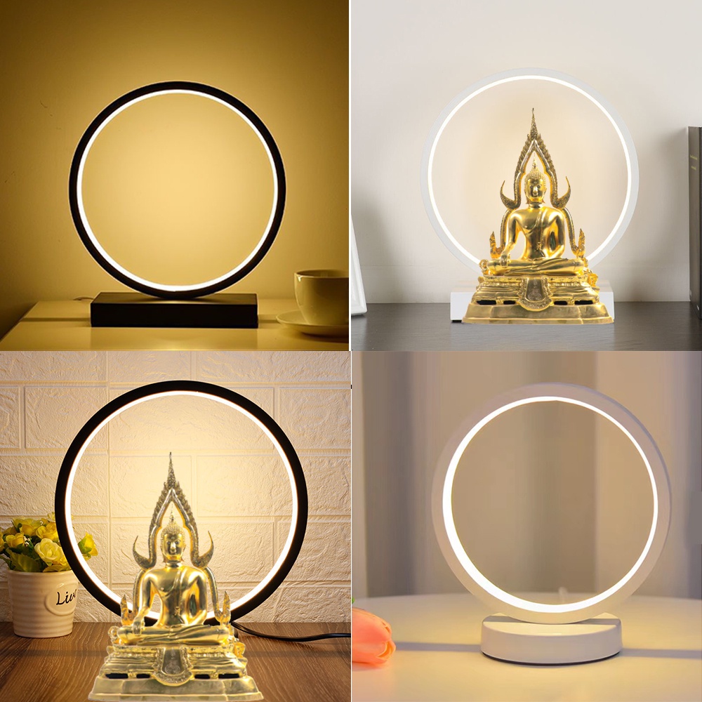 [Diameter 25/30cm ] LED desk lamp ring simple reading light bedside ...