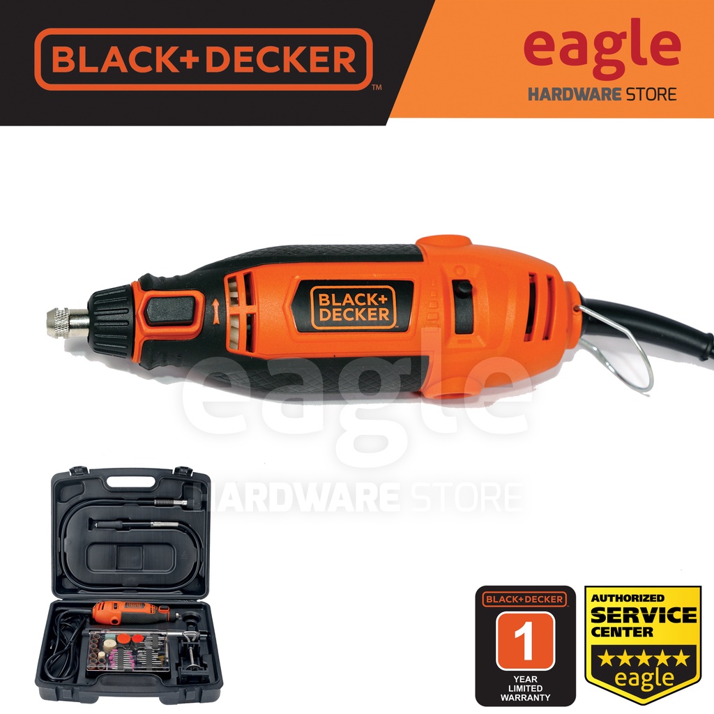 Black & Decker RT18KA-B1 Rotary Tools With 114pcs Standard Accessories ...