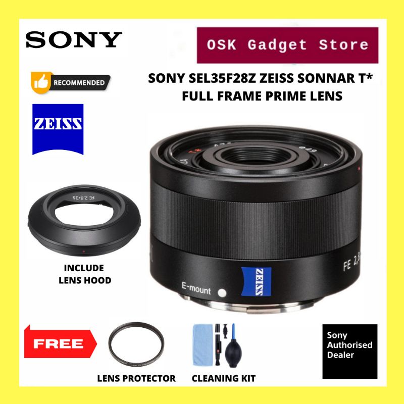 Sony FE 35mm F2.8 Zeiss SEL35F28Z Zeiss Sonnar T* Full Frame Prime Lens ...