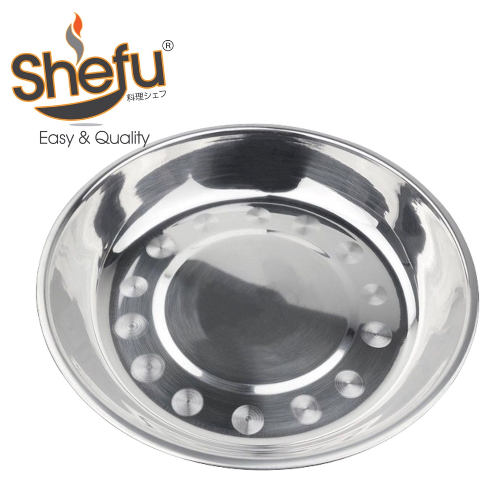 SHEFU Stainless Steel Deep Plate (26cm) | Shopee Malaysia