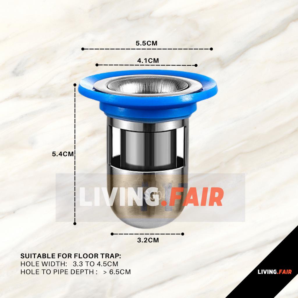 Living Fair Floor Trap Anti Smell Anti Pest Floor Trap Drain Core 304 ...