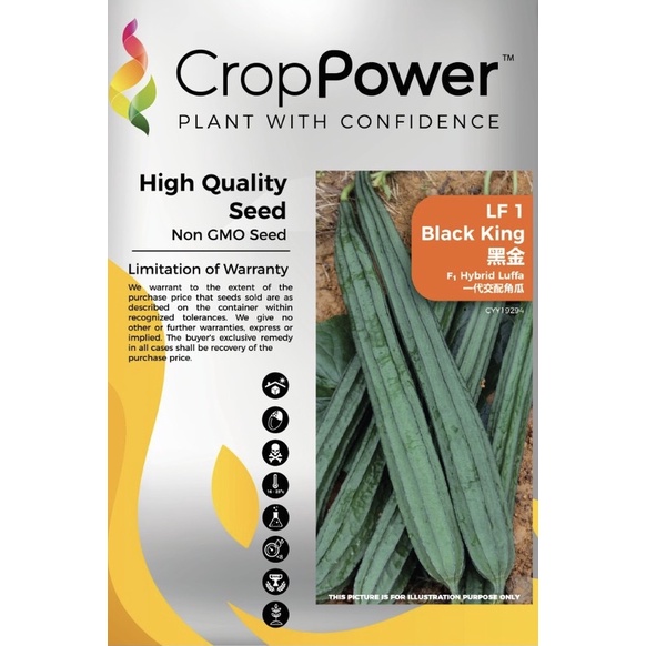 Benih Petola LF1 Black King F1 Hybrid Luffa Crop Power - ( 100g ) 👍 💯 ...