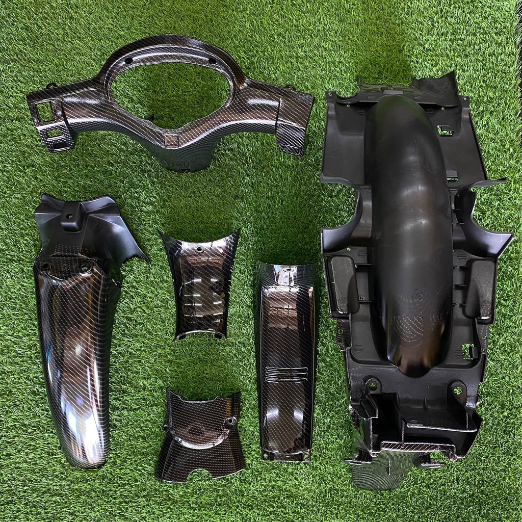 💥 🇹🇭 CARBON 5D NEW LOOK 🇹🇭 WAVE 125R WATER TRANSFER CARBON 5D THAI ...