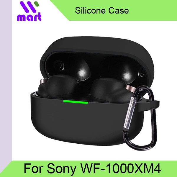 Silicone Protective Case with Keychain for Sony WF-1000XM4 Wireless ...