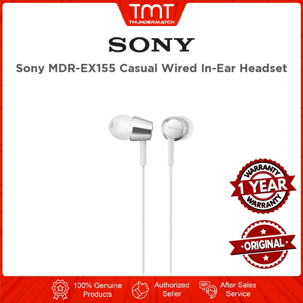 Sony MDR-EX155 In-Ear Headphones | Shopee Malaysia