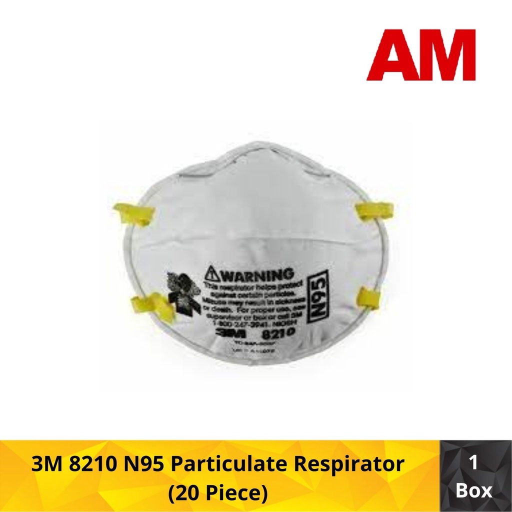 3M™ 8210 N95 Particulate Respirator (20 Pcs/Box) | Shopee Malaysia