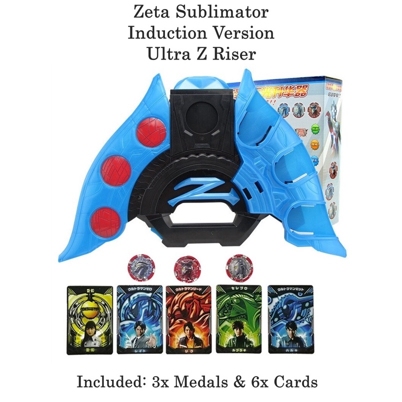 Ultraman Z Riser Ultraman Zett 3 Medal & 6 Access with 13 sound effects Induction Versions ...