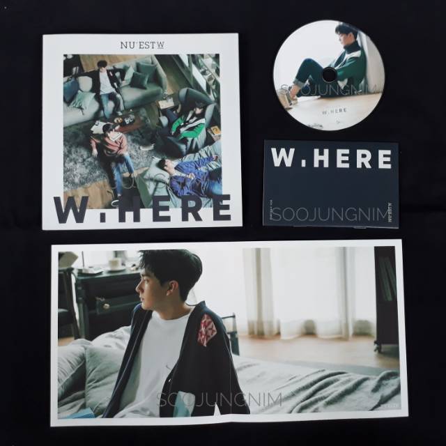 Nuest W - W HERE ALBUM (Still Life Ver) Aron JR Baekho Ren CD PC Unit Poster (NU'EST W,HERE ...