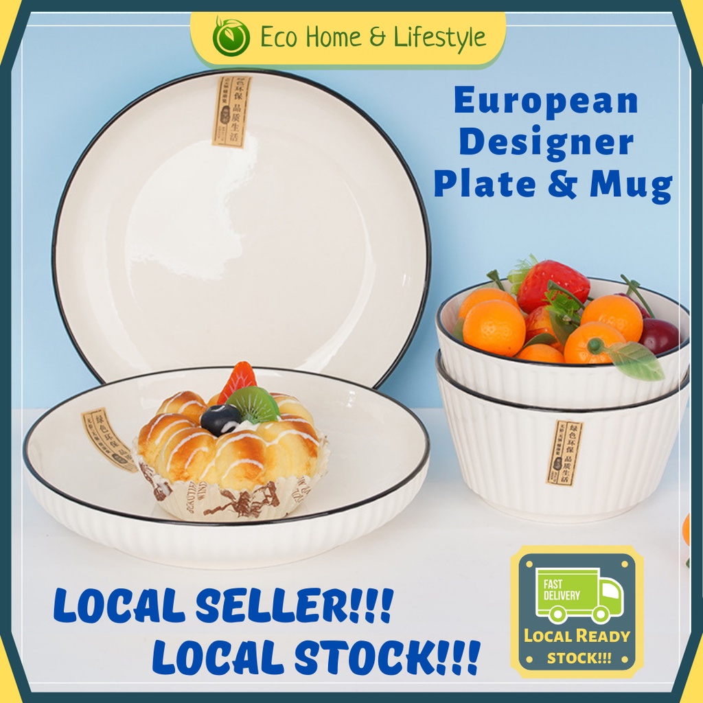 Ceramic Premium Dinnerware Tableset Plate Bowl Set Gift Set Pingan ...